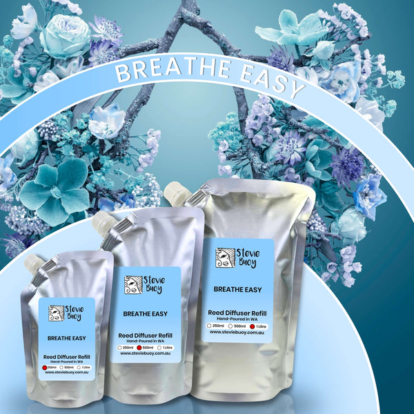 Breathe Easy Reed Diffuser Refill by Stevie Buoy