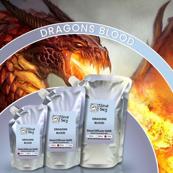 Dragons Blood Reed Diffuser Refill by Stevie Buoy