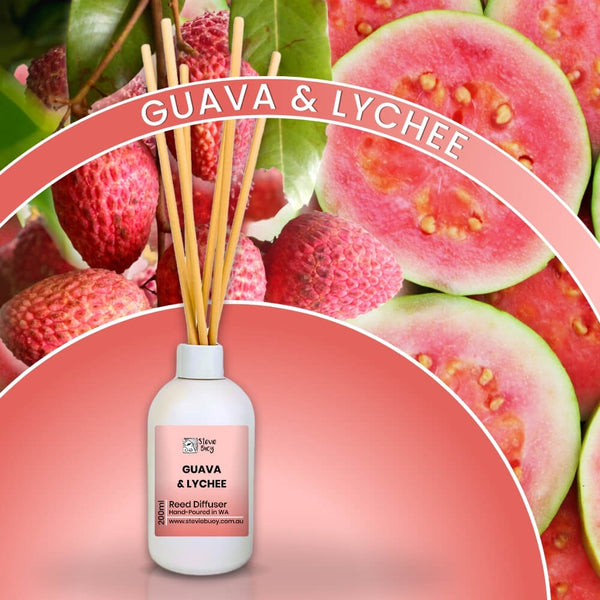 Guava & Lychee Reed Diffuser by Stevie Buoy