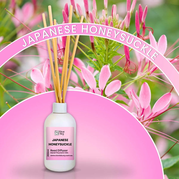 Japanese Honeysuckle Reed Diffuser by Stevie Buoy