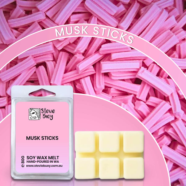 Musk Sticks Clamshell Wax Melts by Stevie Buoy