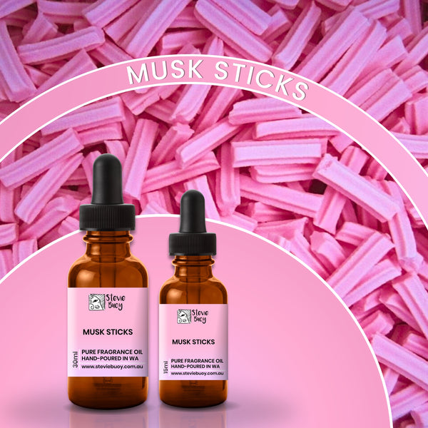 Musk Sticks Fragrance Oil for Aroma Diffusers by Stevie Buoy