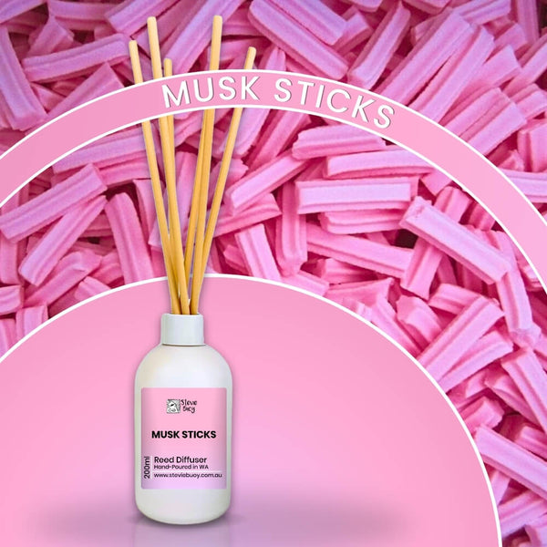 Musk Sticks Reed Diffuser by Stevie Buoy